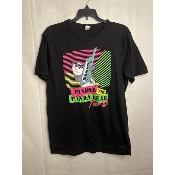 The Mountain | Shirts | Pinder The Panda Bear Mens Large Black Tour 85 ...